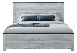 4 Pc Queen Ozark Grey Wash Bedroom Set